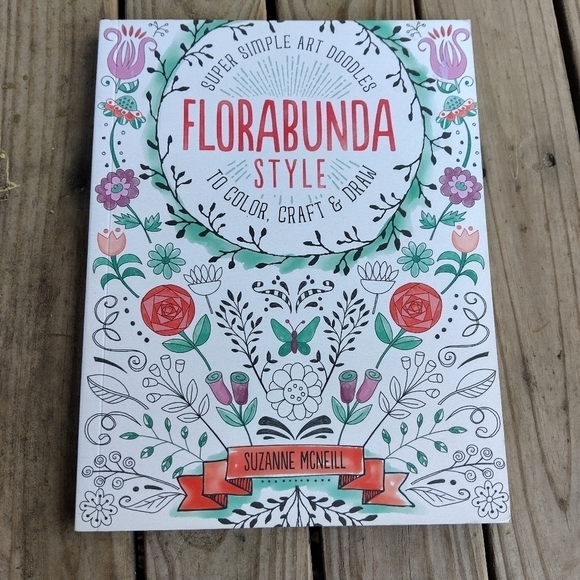 Other | Florabunda Style Art Doodles To Color Craft Draw Coloring Book ...